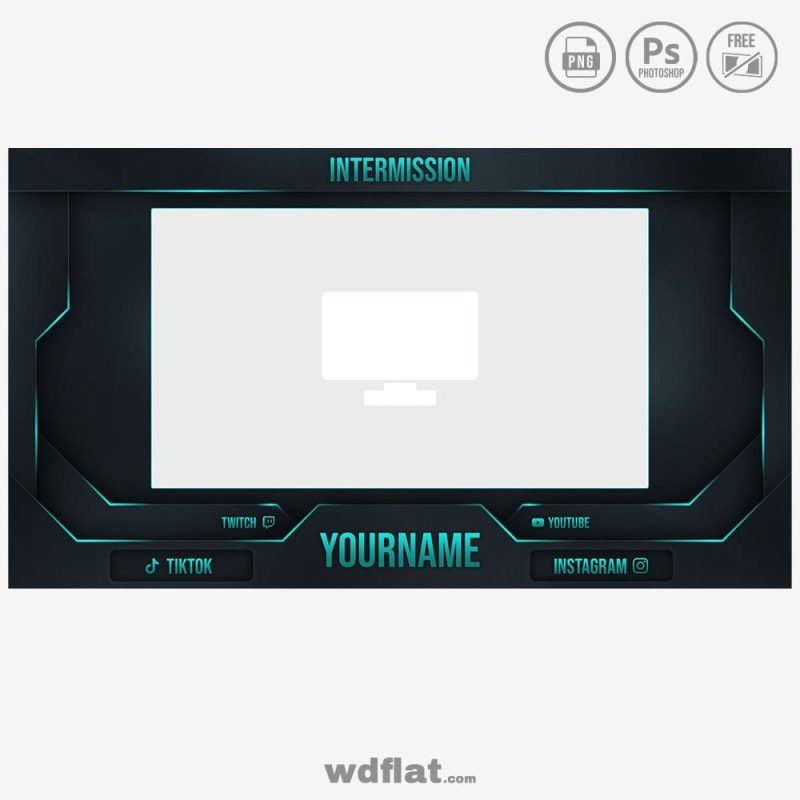 BlueLine Intermission | Twitch and Youtube Templates