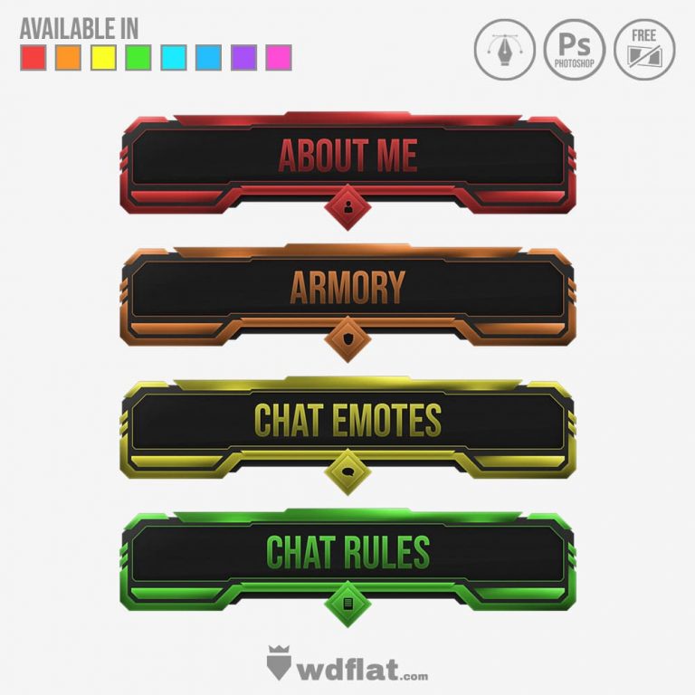 Twitch Overlay, Panels and Youtube Template | It’s FREE!