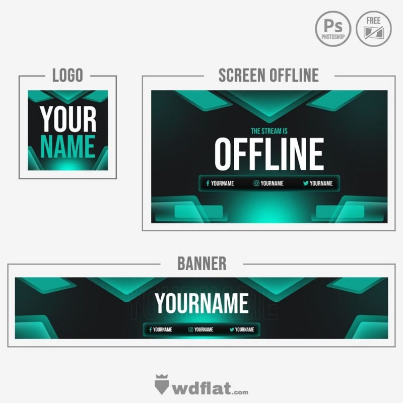 Logo - Twitch - Youtube | Twitch and Youtube Templates