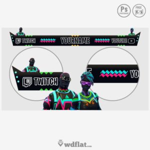 Twitch Overlay, Panels and Youtube Template | It's FREE!