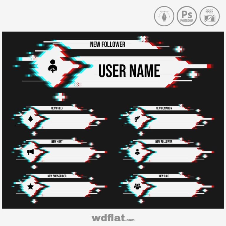Glitch Alerts | Twitch and Youtube Templates