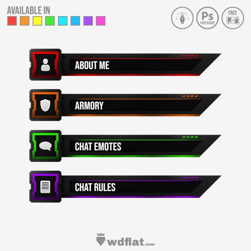 Twitch Overlay, Panels and Youtube Template | It’s FREE!