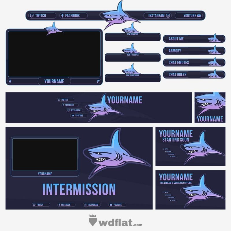 Stream Package | Twitch and Youtube Templates